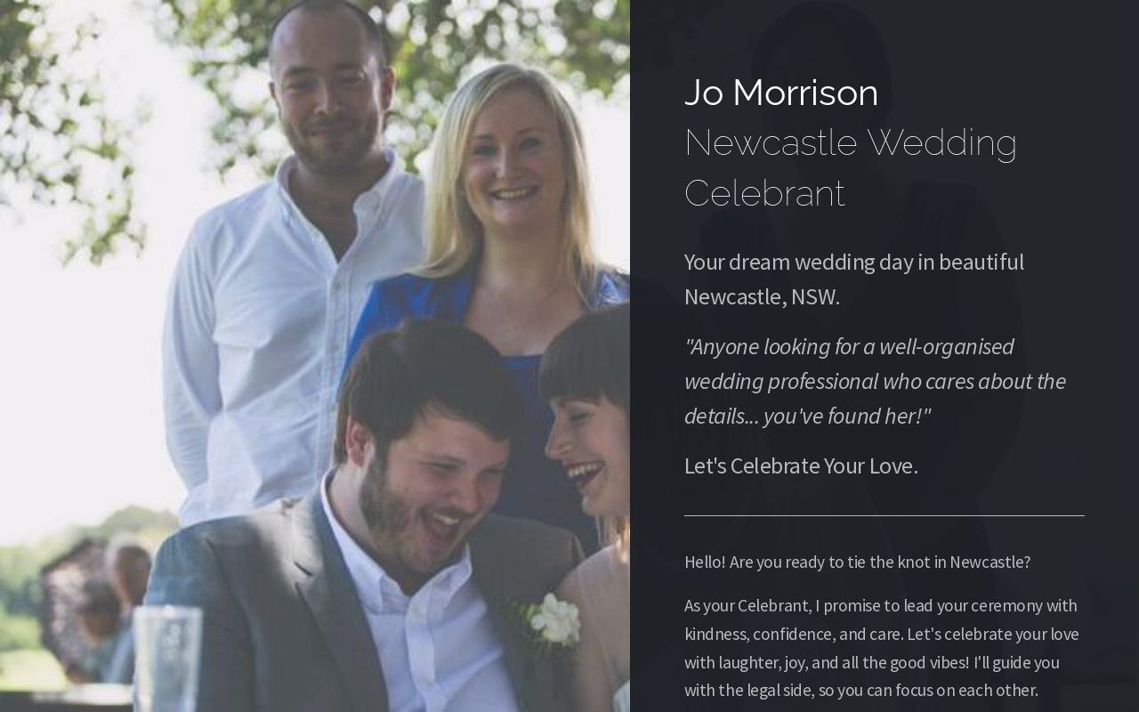 Newcastle Celebrant - Jo Morrison